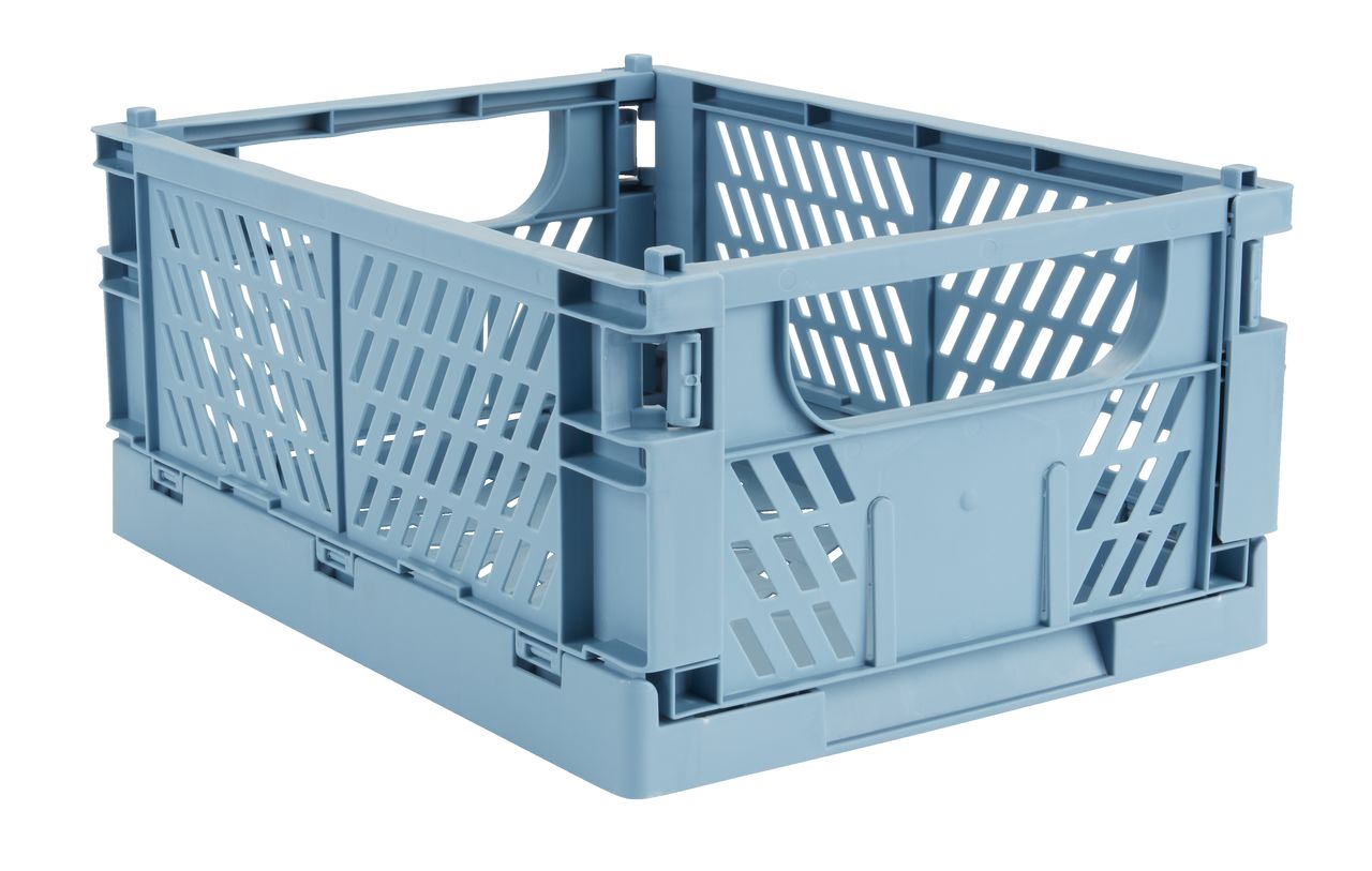 Koš MILAS Š25xD34xV15 cm skládací modrá | JYSK