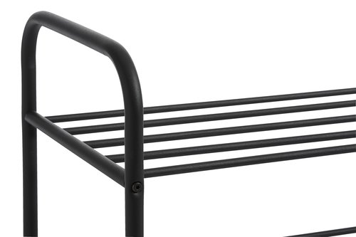 Shoe rack HALS 2 shelves black | JYSK