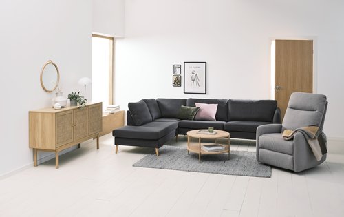 Relaxsessel VONSILD elektrisch hellgrau | JYSK