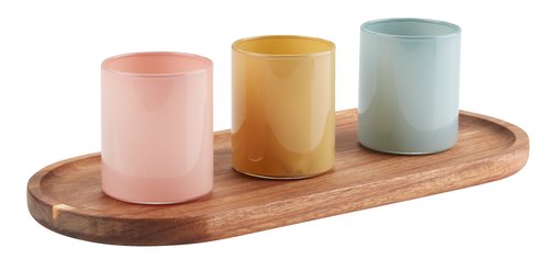 Ozdobný podnos FILLIP Š13xD30 cm dřevo | JYSK