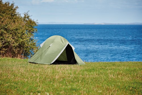 Telt MUNKHOLM 2-manns grønn/grå | JYSK