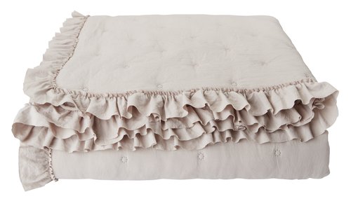 Sengeteppe DUNHAMMER 220x240 beige | JYSK