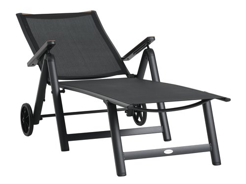 Tumbona BREDSTEN A79xL187 negro | JYSK