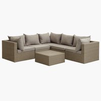 Innred terrassen med en modulsofa | JYSK