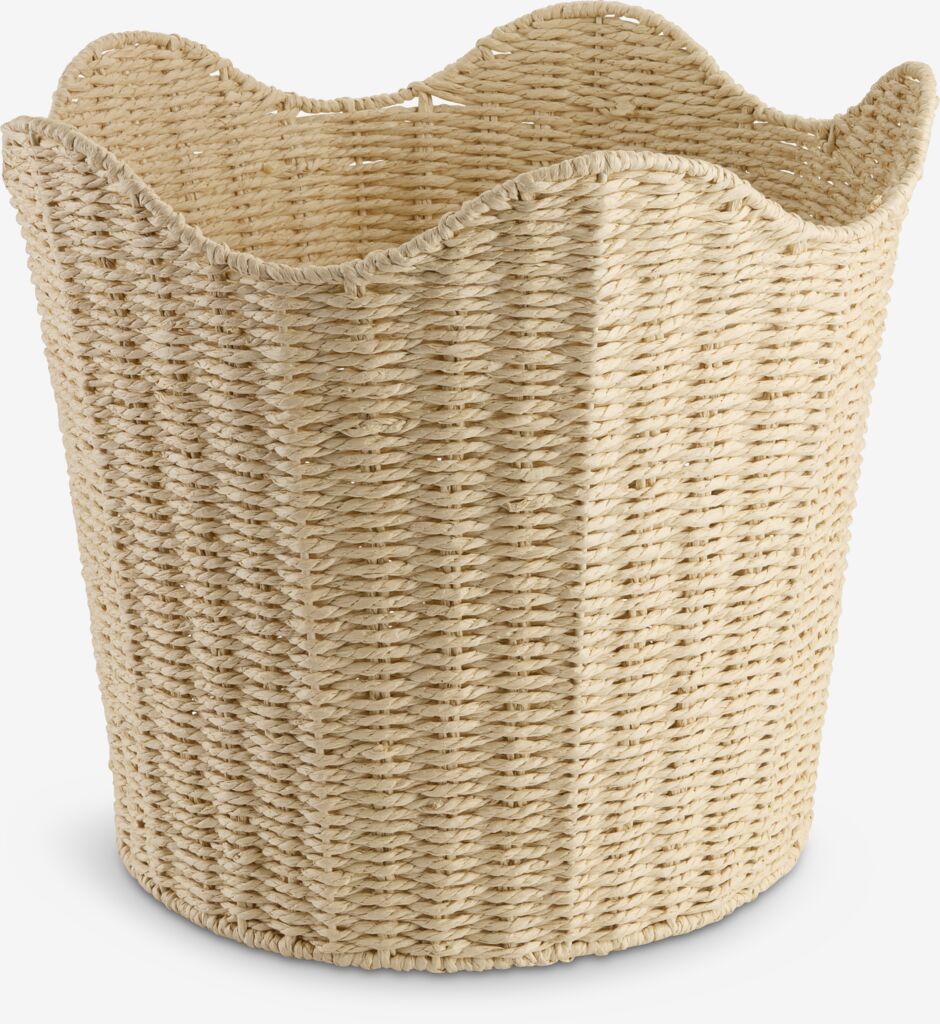 Basket BREKKE Ø42xH35cm off-white | JYSK