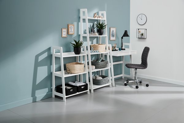 Bookcase HERNING 5 shelves white | JYSK