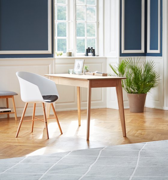 Desk KALBY 60x120 light oak JYSK