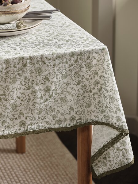 Dug MARGURIT 140x240 hvid/grøn | JYSK